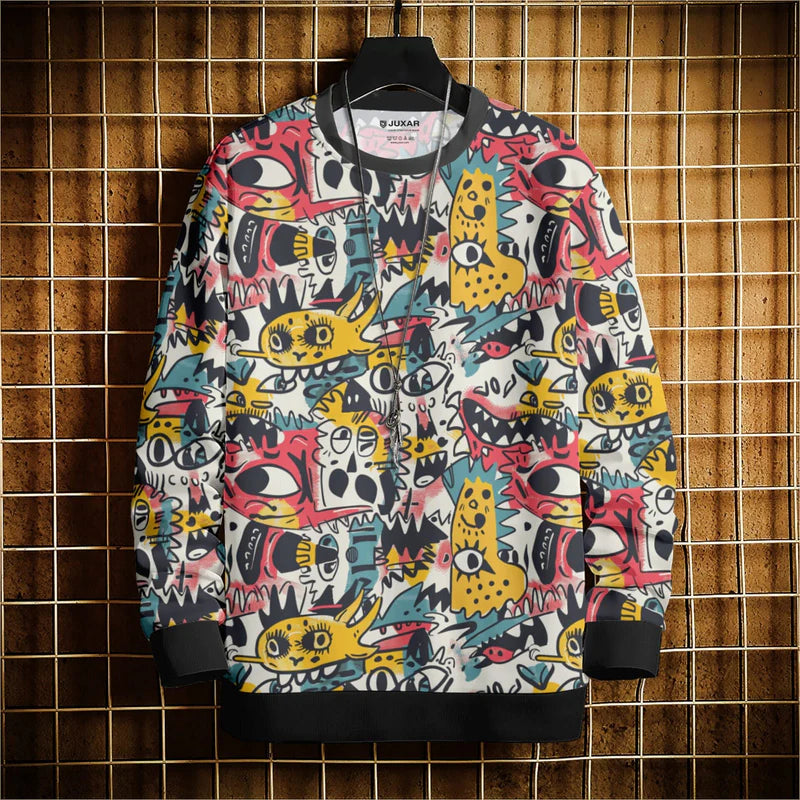 Stylish Printed Sweatshirts for Men | Trendy Designs by Juxar